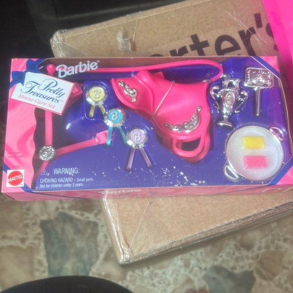 Mattel | Toys | Nib Barbie Pretty Treasures Horse Set | Poshmark